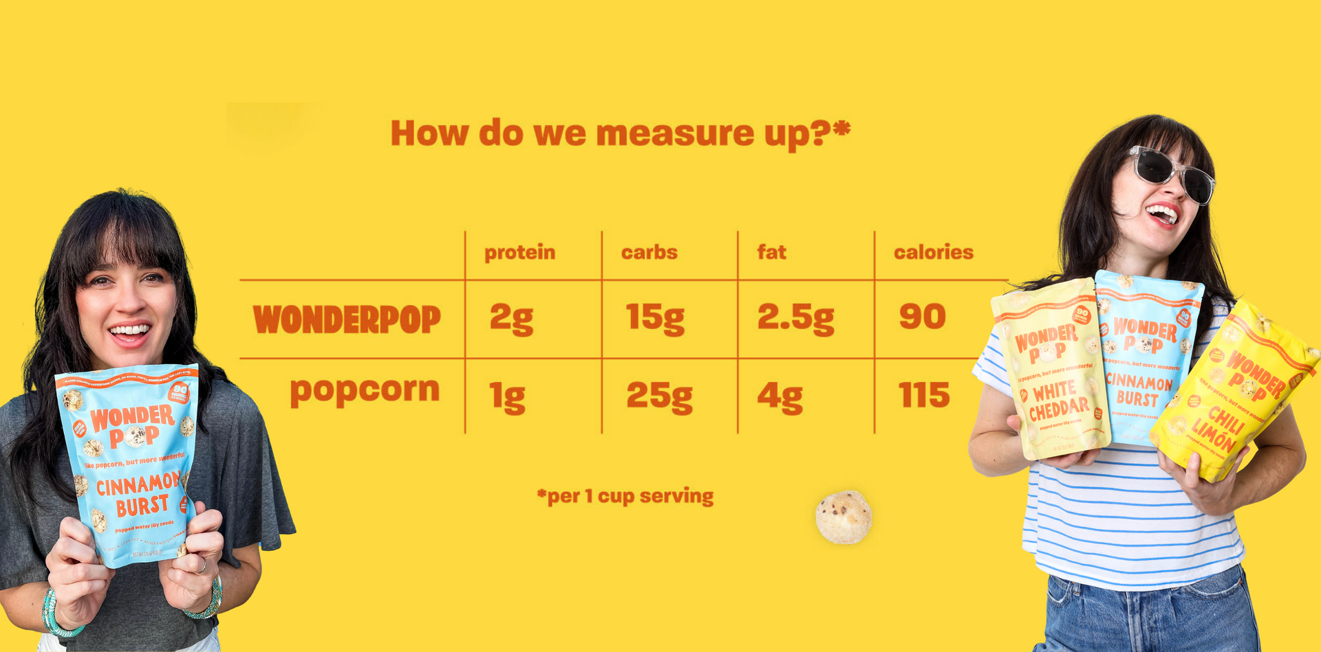 WonderPop Popped Water Lily Seeds - Healthy Low-Calorie Snacks